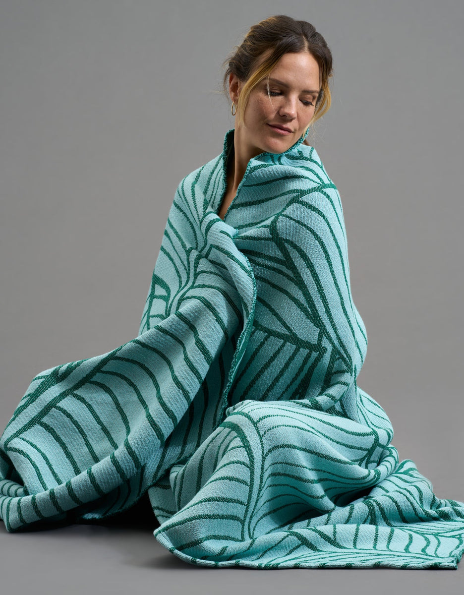Tulum 100% Cotton Yoga Blanket by Yoga Hustle