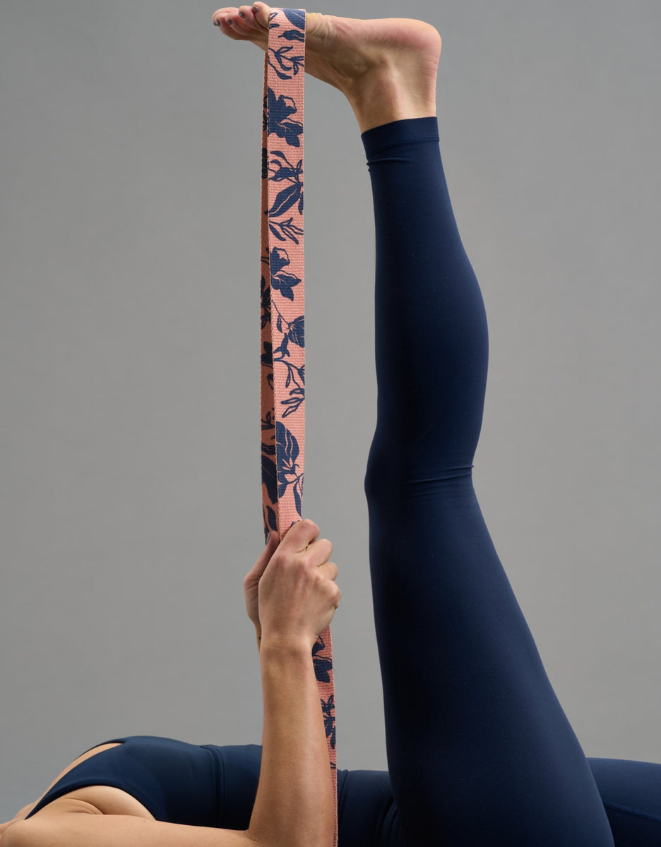English Gardens 100% Cotton Yoga Strap by Yoga Hustle